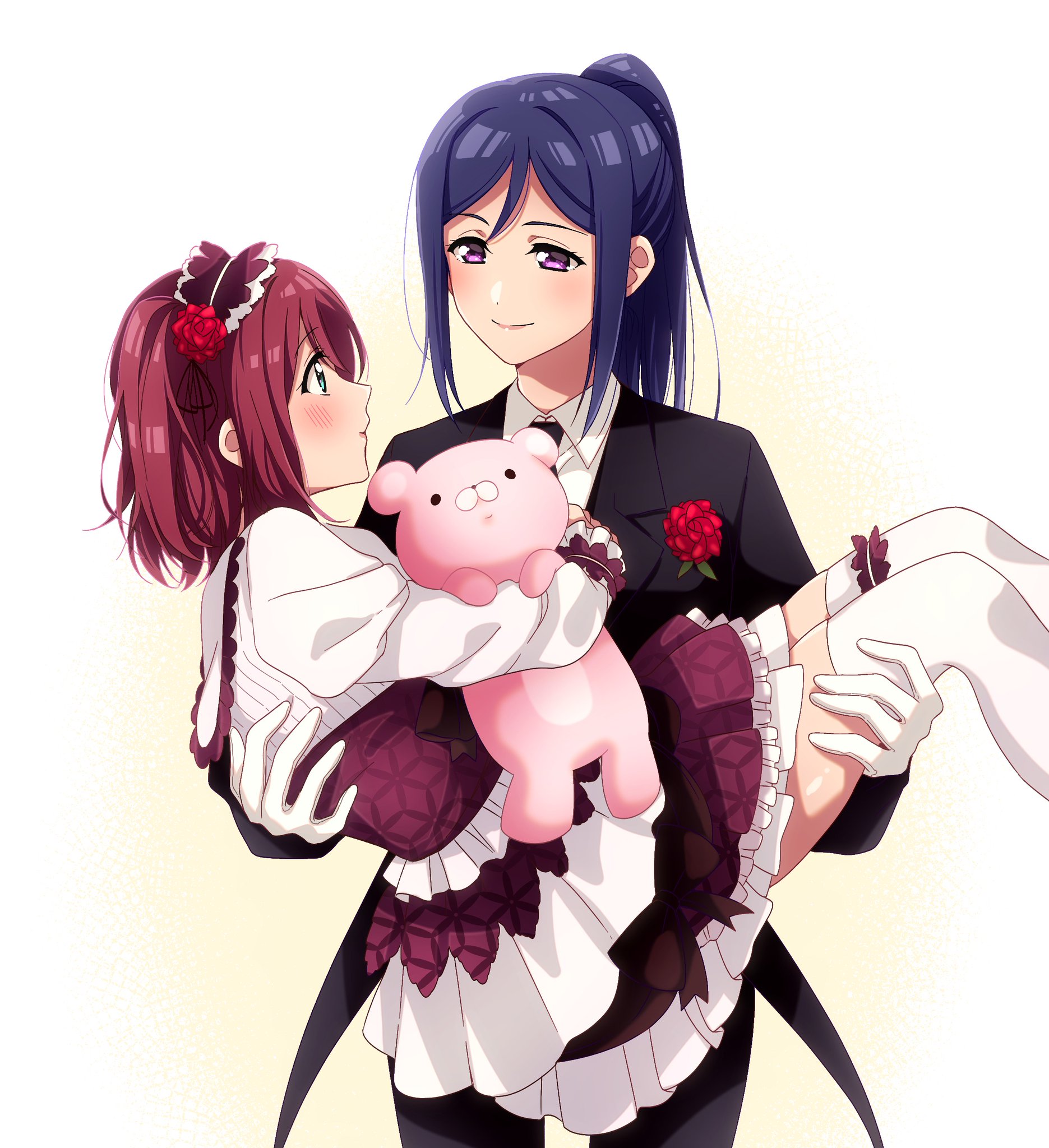 Dynasty Reader » Image › Love Live! Sunshine!!, Yuri, Princess carry, Kougi Hiroshi, Kanan x ...